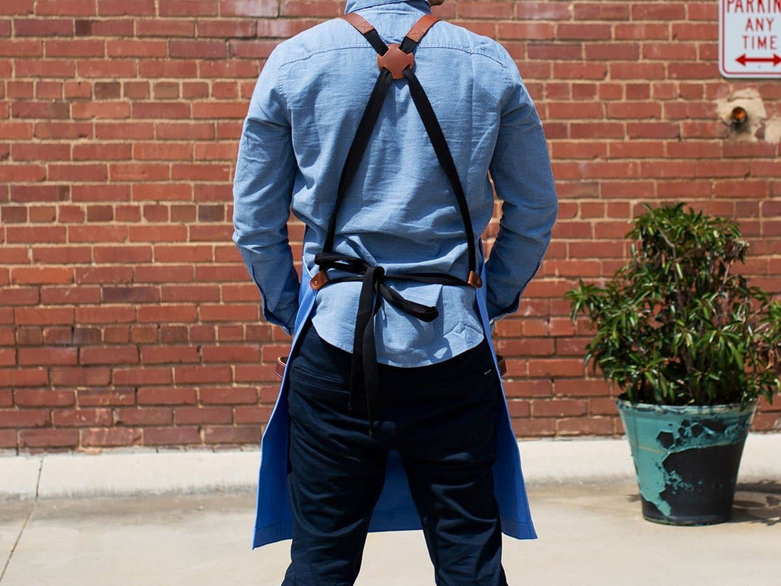 Custom Made Apron - Sky Blue