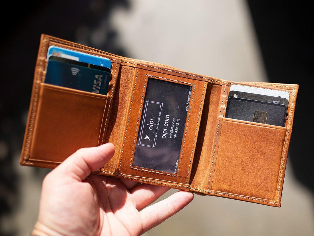 Best Milwaukee Leather Trifold Wallet - Natural | olpr.